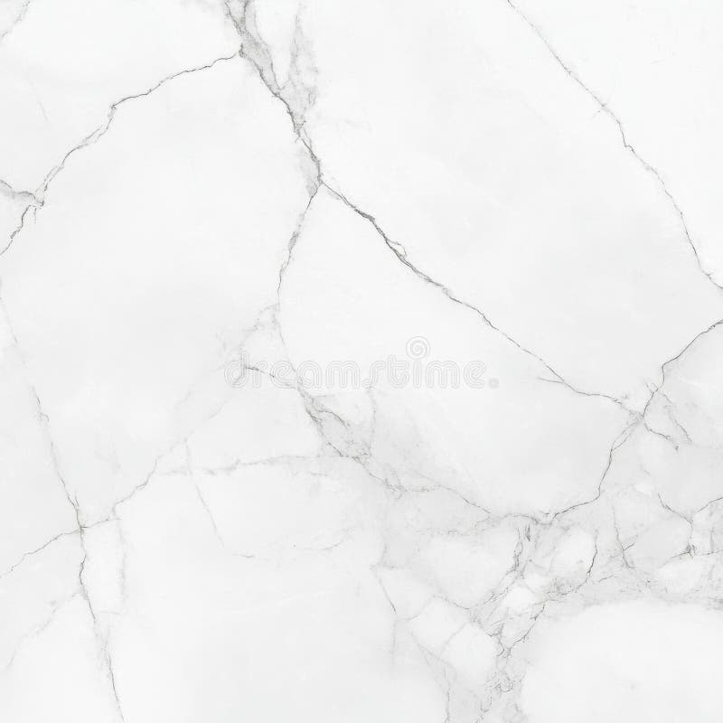 Elegant White Marble Surface with Subtle Gray Veins and Natural Texture ...