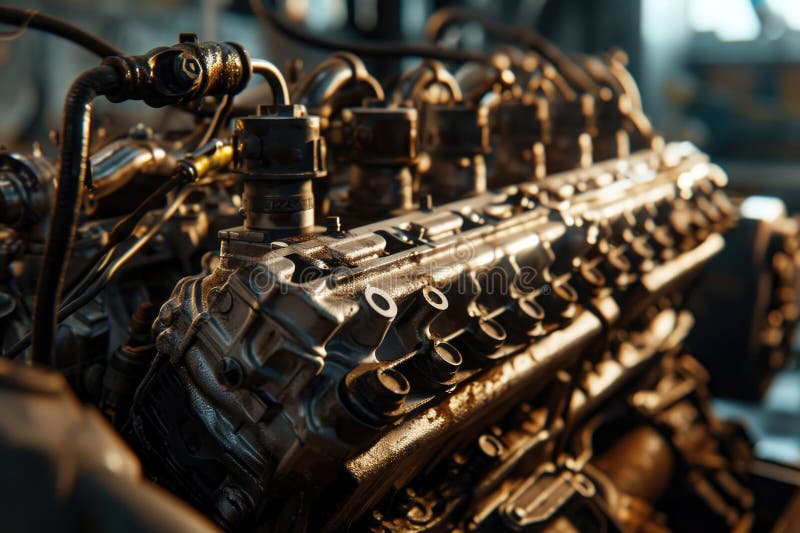 A Detailed View of an Engine on a Train. Perfect for Transportation and ...