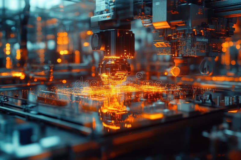 Advanced Technology in Action during a Semiconductor Fabrication ...