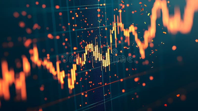 Captivating Visuals of Rising Financial Trends in a Vibrant Data Chart ...