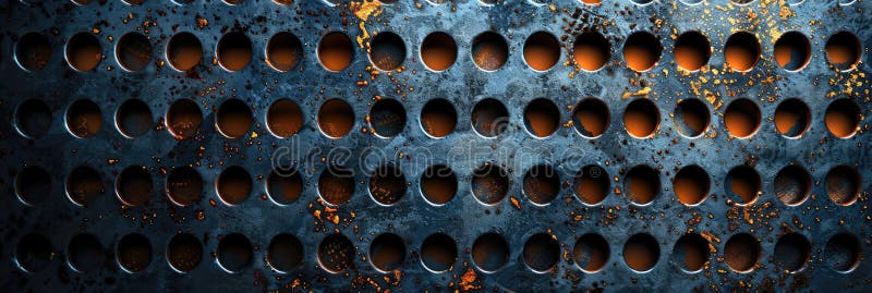 Detailed View of Fine Mesh Metal with Rust and Patterns Highlighting ...