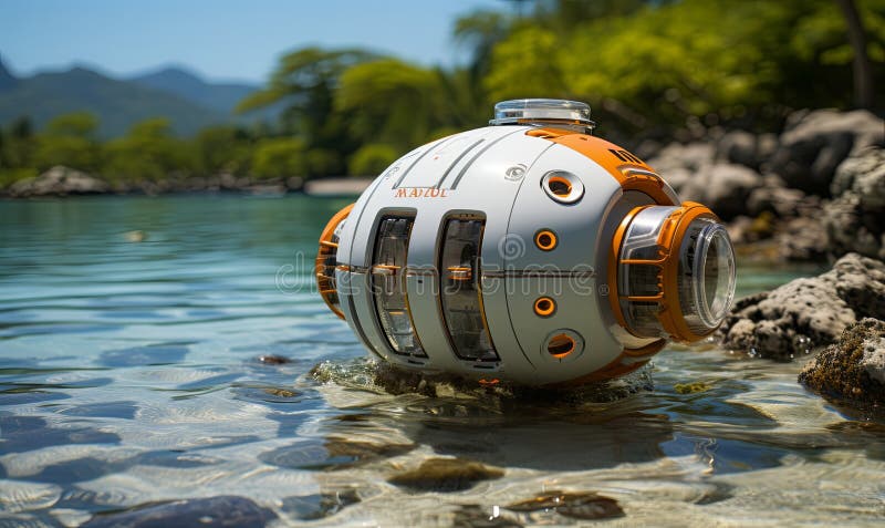 Close Up of a Floating Device in Water Stock Photo - Image of boating ...