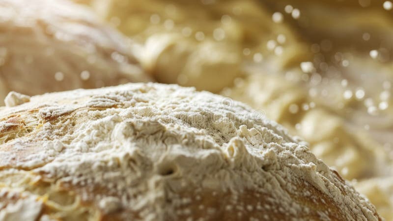 A Detailed View of a Fresh Loaf of Bread, Showing Its Crust, Texture ...