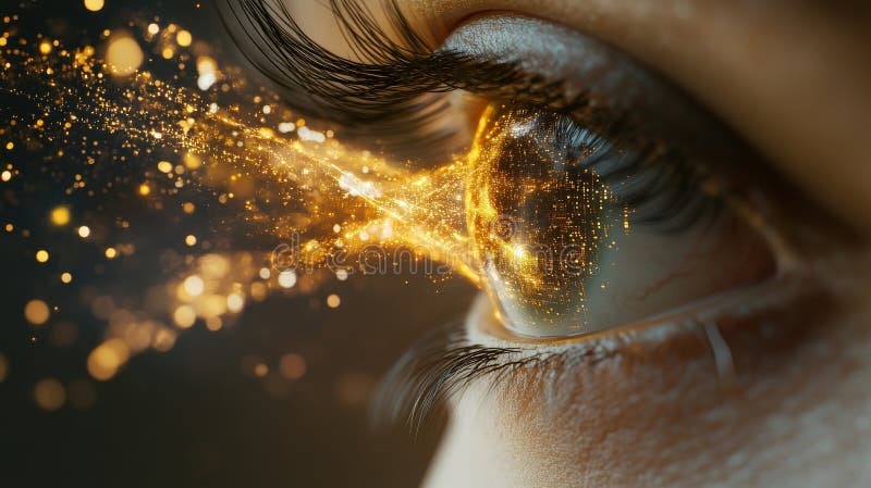 A Detailed View of a Futuristic Augmented Eye, Representing a Future ...