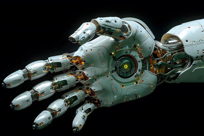 Futuristic Robotic Hand with Advanced Mechanical Design for Innovation ...
