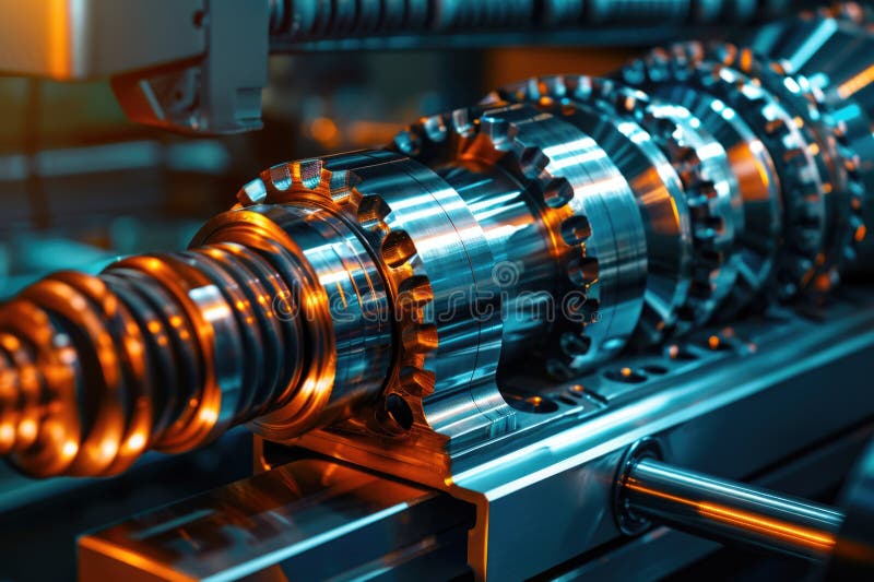 Detailed View of Gears on a Machine, Suitable for Industrial Concepts ...