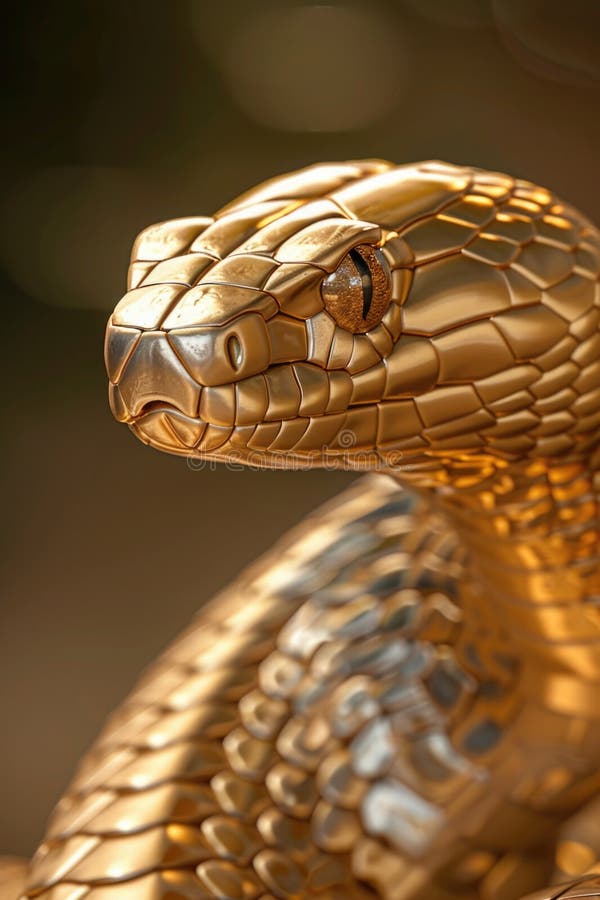 Detailed View Snake Statue Suitable Various Design Projects Stock ...