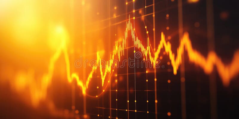 A Detailed View of a Graph Displayed on a Computer Screen Stock Image ...