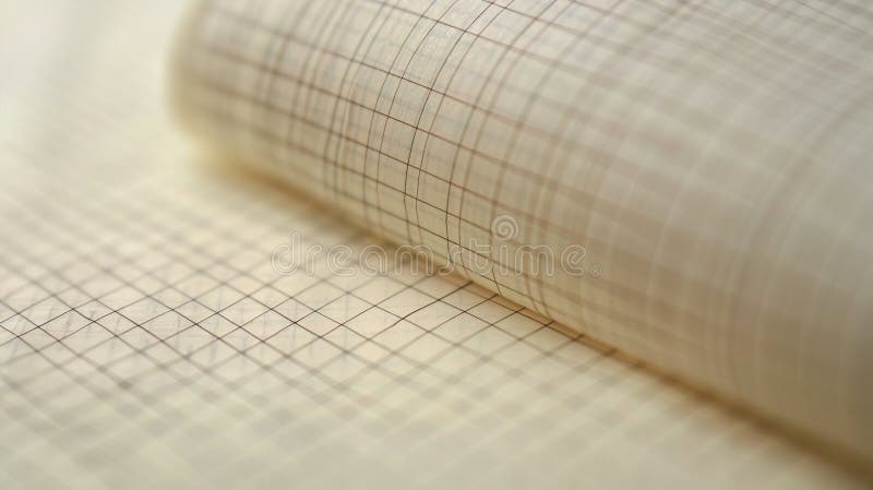 A Detailed View of a Graph Paper Notebook with Precise Grids Serving As ...