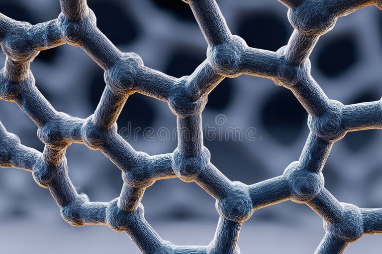 Exploring a Close-up View of a Hexagonal Molecular Structure ...