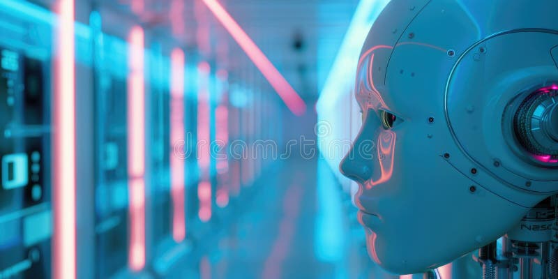 Detailed View of a Human Eye Integrated with Digital Interface and Data ...