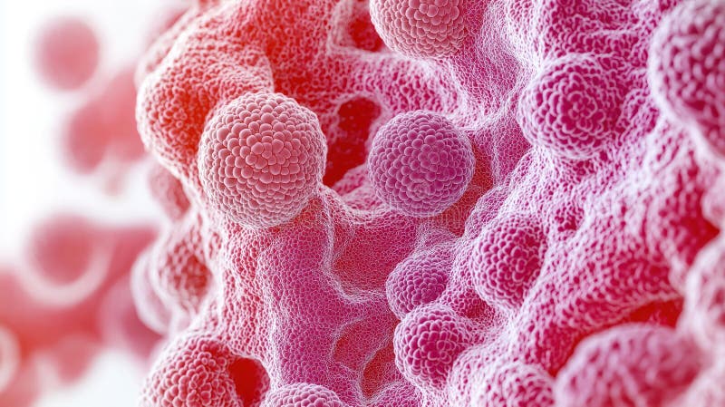 Detailed View of Human Fat Tissue. Adipocytes Form Complex Structure ...