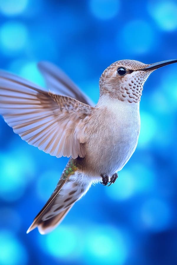 A Detailed View of a Hummingbird Against a Transparent Backdrop Stock ...