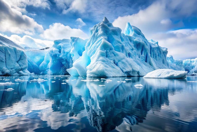 Iceberg Texture for Background Stock Illustration - Illustration of ...