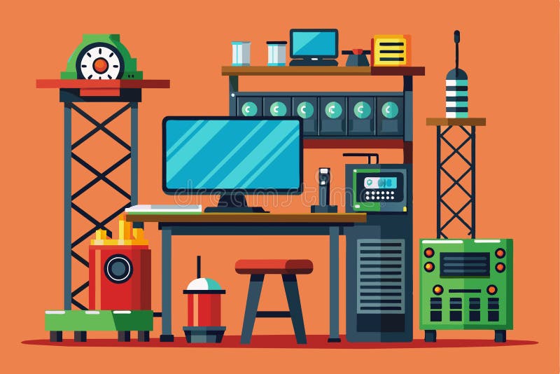 Industrial Desk Stock Illustrations – 9,454 Industrial Desk Stock ...