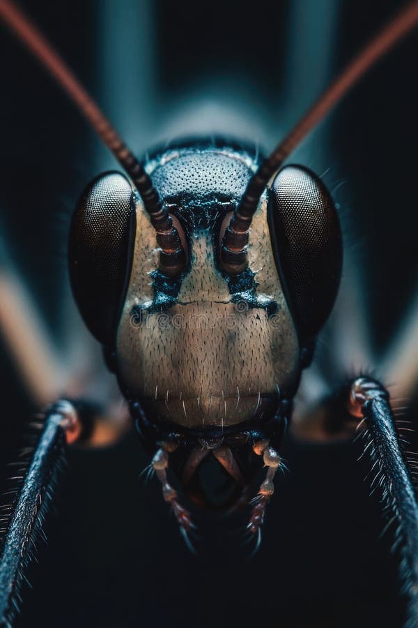Close-up bug face stock image. Image of arthropod, entomology - 388066603
