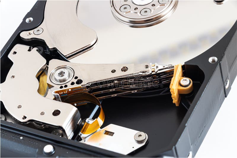 Detailed View of the Inside of a Hard Disk Drive Stock Image - Image of ... Detailed View of the Inside of a Hard Disk Drive Stock Image - Image of ...
