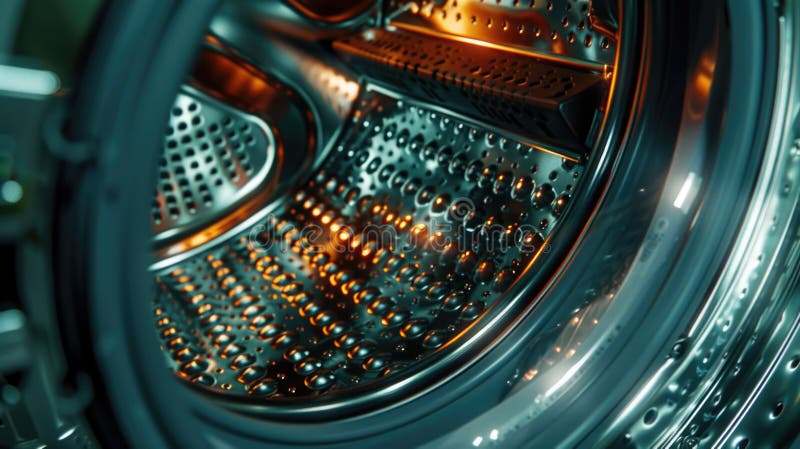 Detailed View of the Inside of a Washing Machine, Suitable for ...