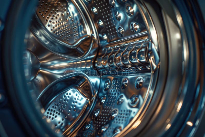 Detailed View of the Inside of a Washing Machine, Suitable for ...