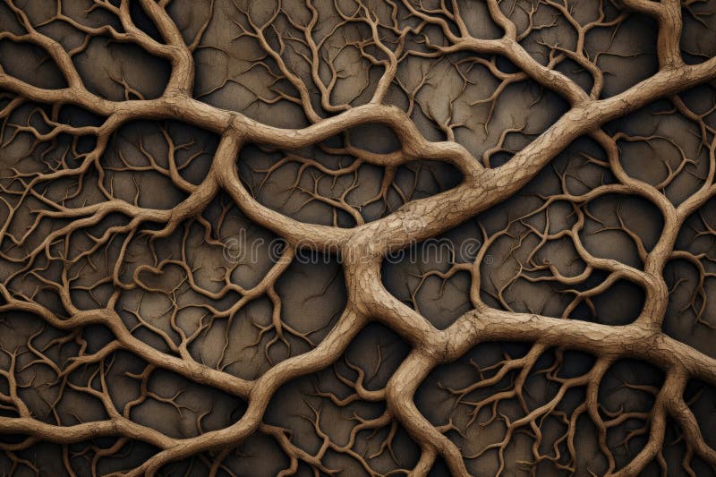 Detailed View of Interconnected Tree Limbs Stock Photo - Image of ...