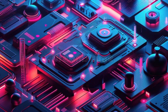 A Detailed View of the Internal Components of a Computer Motherboard ...