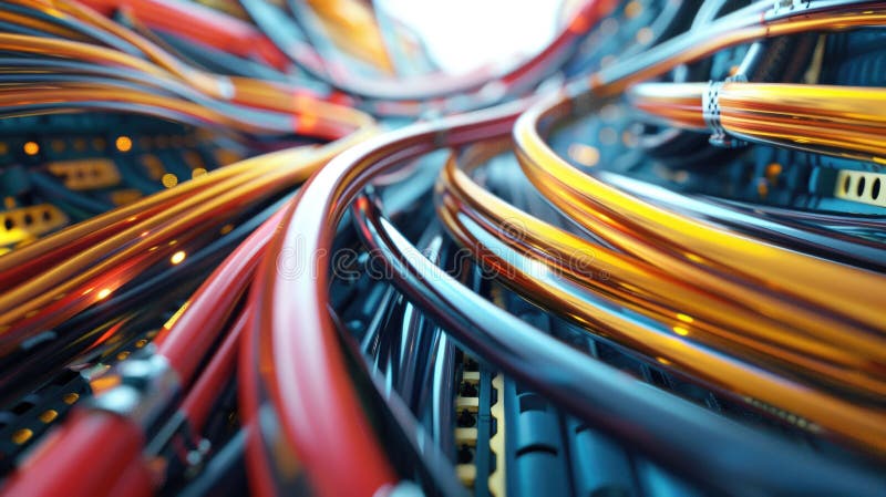 Detailed View Intertwined Electrical Wires Stock Photos - Free ...
