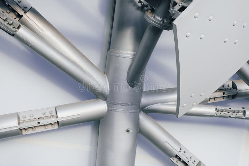 Detailed View of Intricate Metal Structure Showcasing Engineering ...