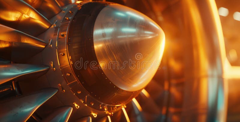 Detailed View of a Jet Engine on a Plane. Ideal for Aviation Industry ...