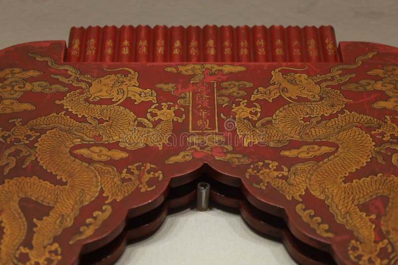 Lacquerware Flute Instrument, Detailed - Qing Dynasty Stock Image ...