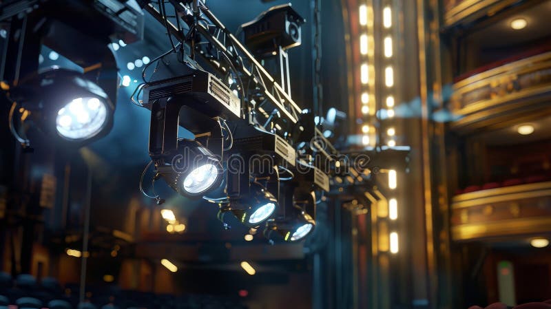 Detailed View of Lighting Safety Hook Clamps in Theater, Ensuring Extra ... Detailed View of Lighting Safety Hook Clamps in Theater, Ensuring Extra ...