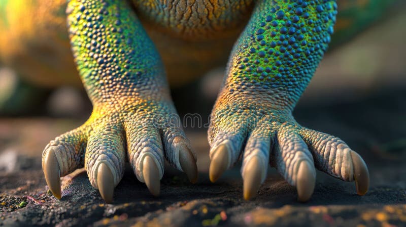 A Detailed View of a Lizard S Toes and Sharp Claws, Perfect for Use in ...