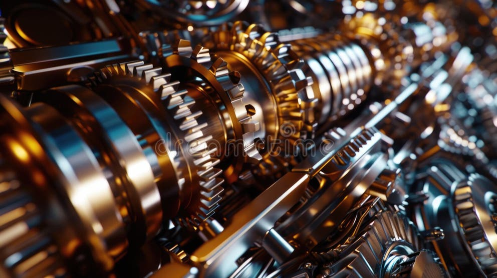 A Detailed View of a Machine S Inner Workings Stock Image - Image of ...