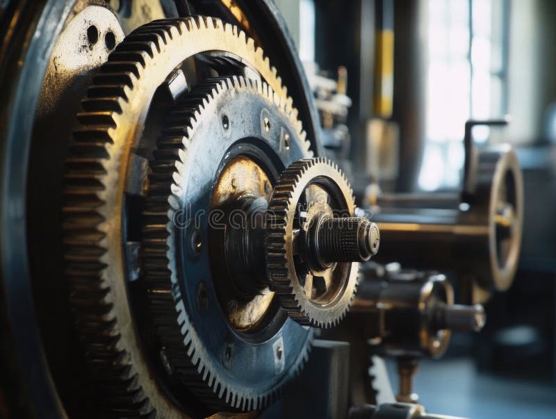 Close-up of Mechanical Device with Gears Stock Photo - Image of ...