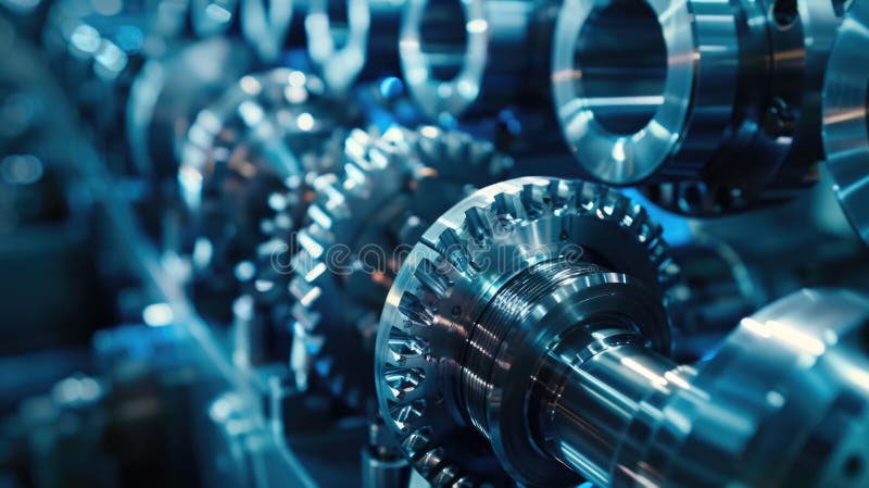 Machine Gears Close Up stock image. Image of detail - 374277849