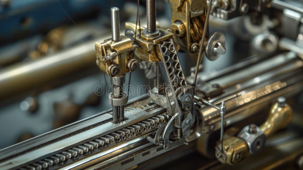 A Detailed View of the Machines Takeup Lever Responsible for Pulling ...