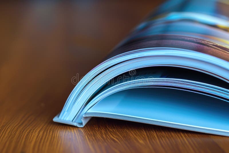 A Detailed View of a Magazine Placed on a Table. Suitable for Various ...