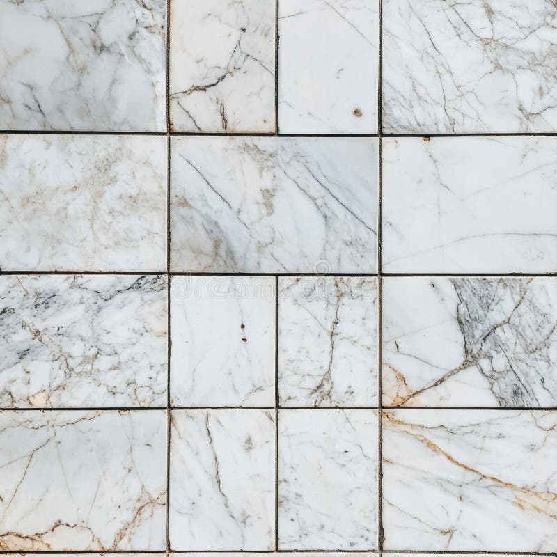Marble Tile Pattern with Natural Veining and Neutral Tones Stock Image ...