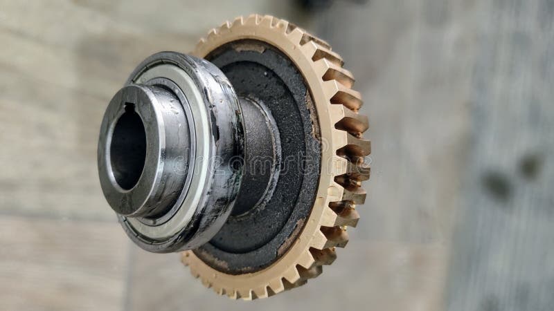 Closeup of Mechanical Gear Teeth: Precision Engineering in Motion Stock ...