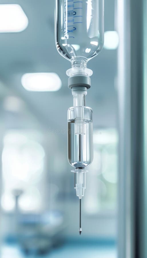 Detailed View of Medical Iv Drip in Hospital Setting Realistic ...