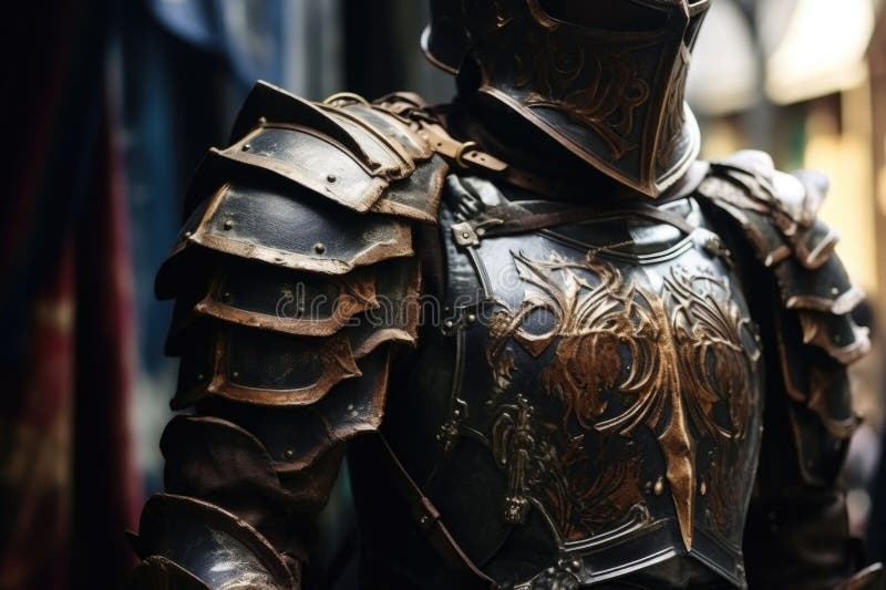 Detailed View of a Medieval Armor Set Stock Photo - Image of suit ...