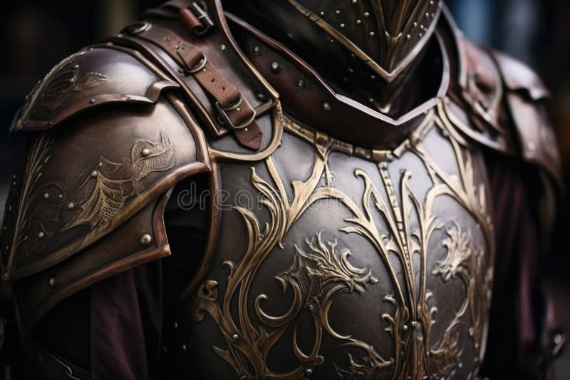 Detailed View of a Medieval Armor Set Stock Photo - Image of artifact ...