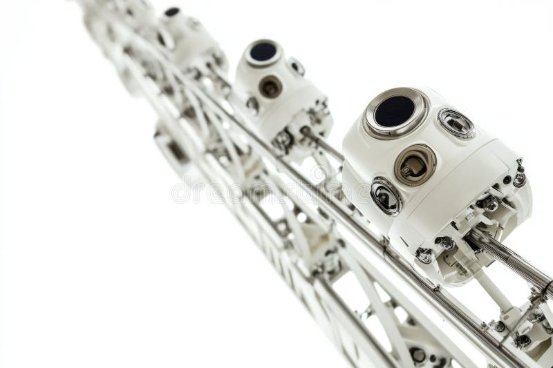 A Detailed View of a Metal Framework Stock Photo - Image of factory ...