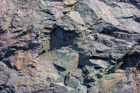 Angular Fractured Metamorphic Rock, Sharp Edges, Natural Texture ...