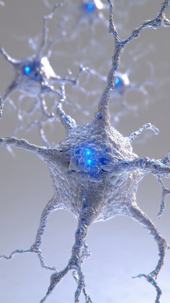 A Detailed View of Microscopic Cell Structures, Highlighting Intricate ...