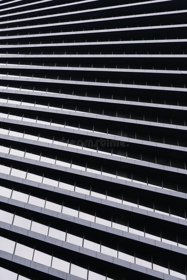 Detailed View of a Modern Building with a Glass Exterior Reflecting ...