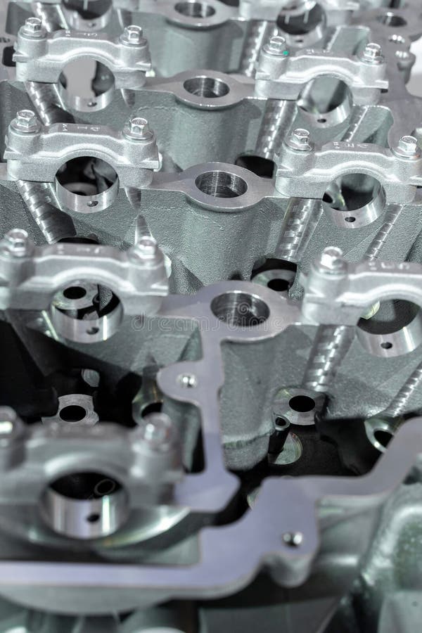 Detailed View of Modern Gasoline Engine Cylinder Structure Stock Photo ...