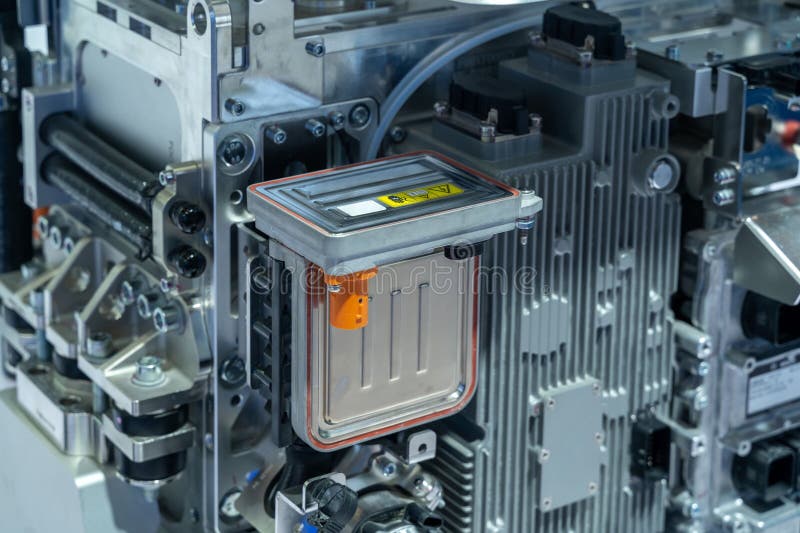 Detailed View of Modern Gasoline Engine Exterior and Structure. Stock ...