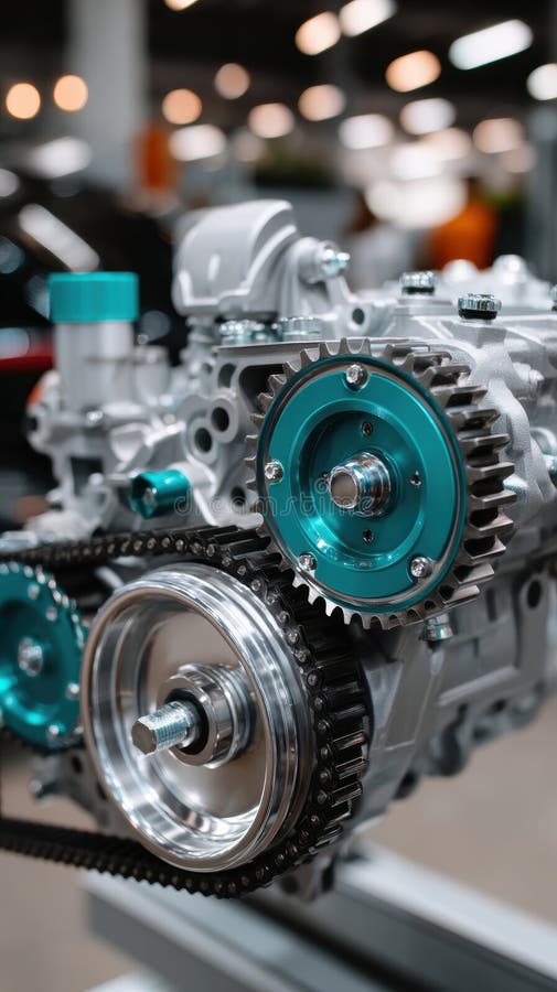 Detailed View Internal Combustion Engine Mechanism Stock Photos - Free ...