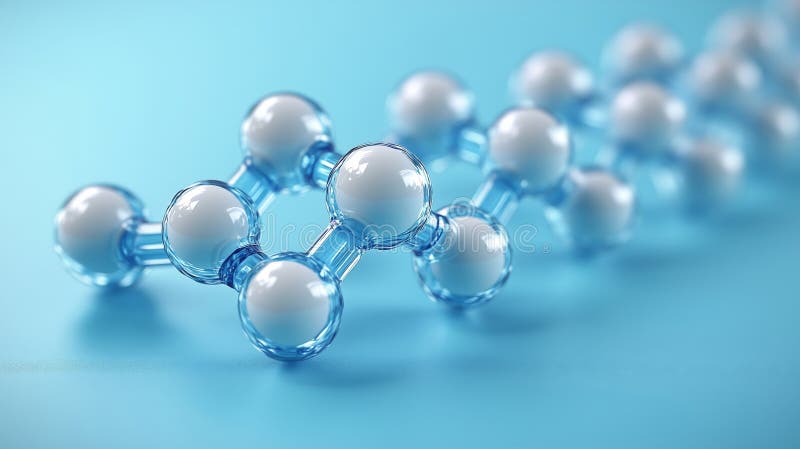 Detailed View of a Molecular Structure in a Science Laboratory Stock ...