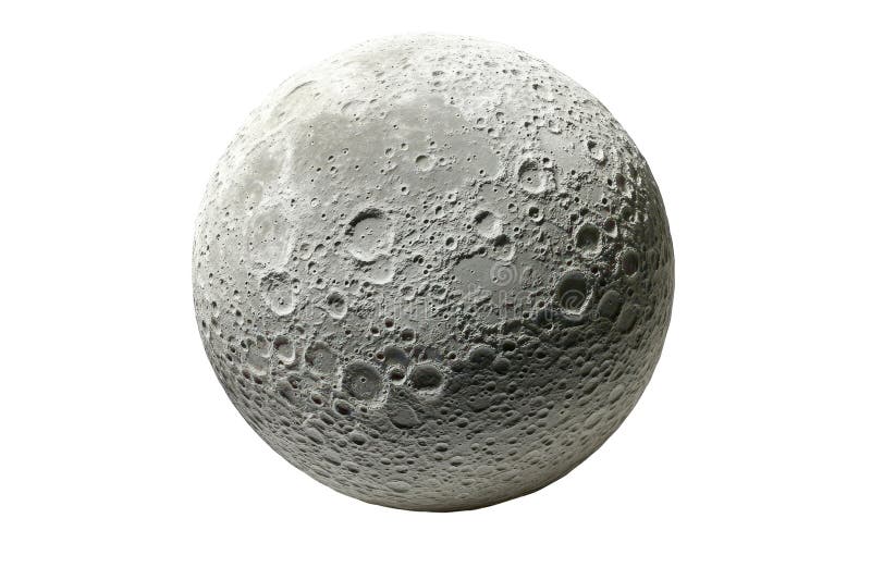 Detailed View of the Moon S Surface Features Against a Stock Image ...